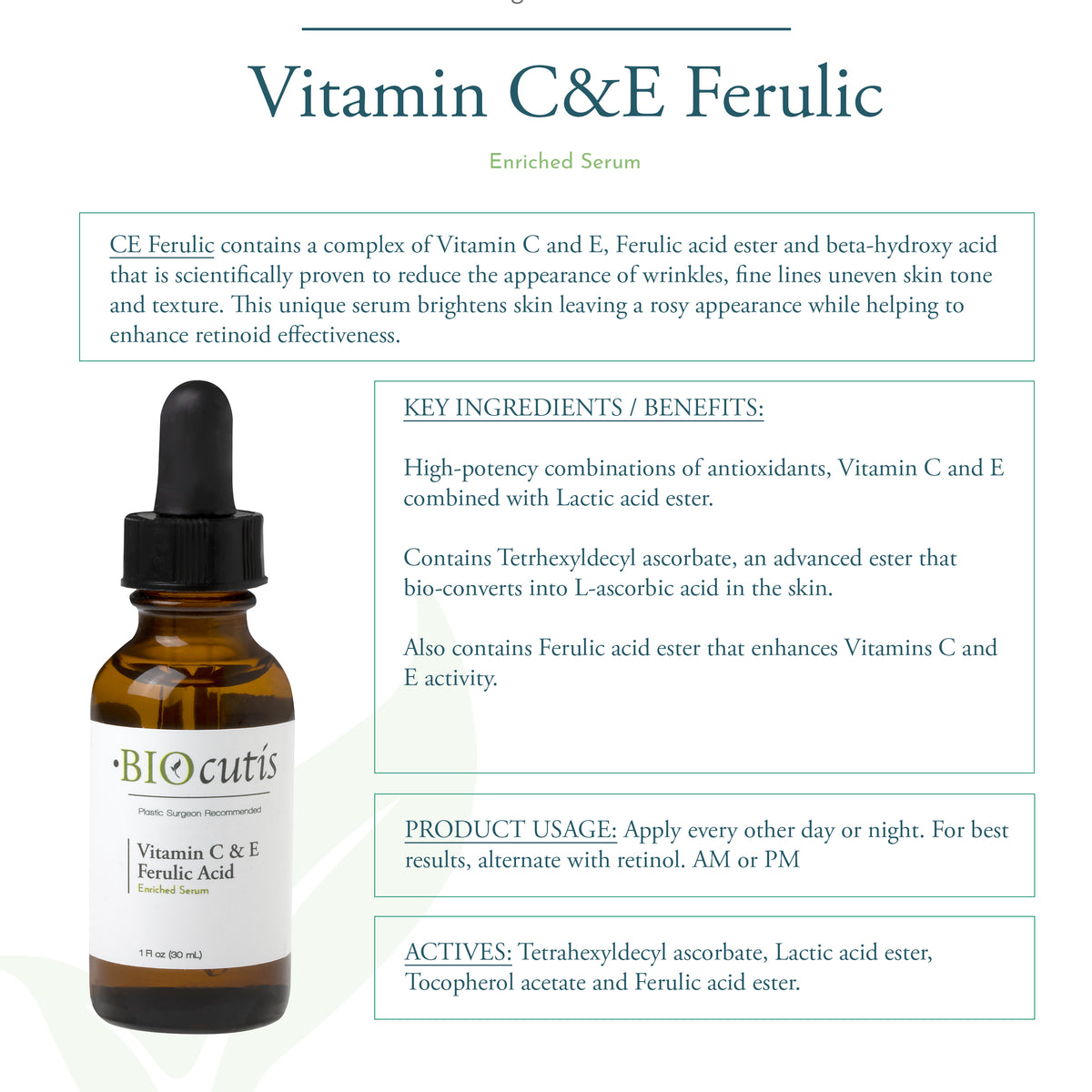 Biocutis - Vitamin C&E Ferulic – Biocutis.com